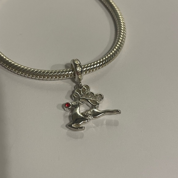 Chamilia | Jewelry | Chamilia Sterling Silver Leaping Rudolph With ...